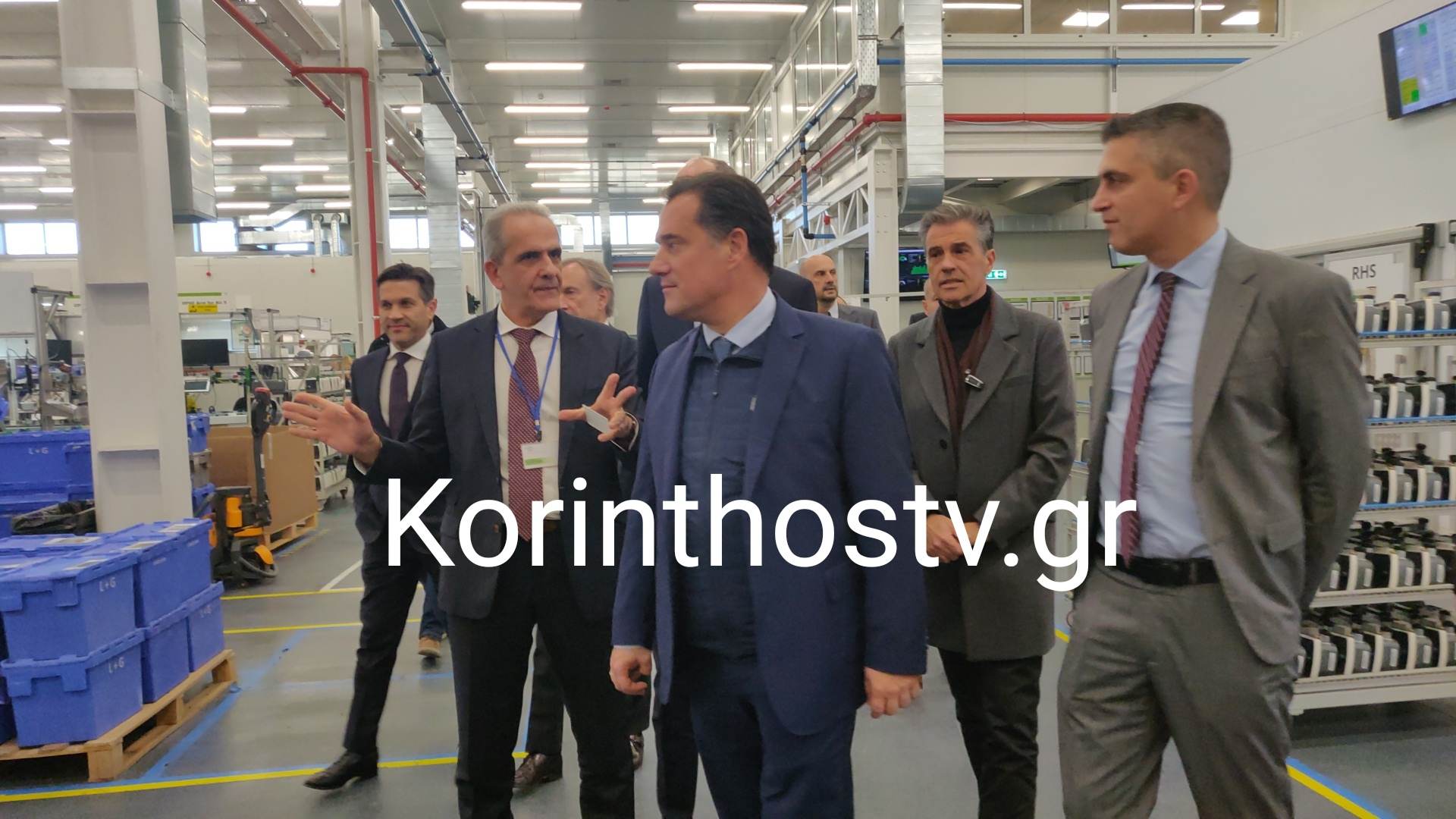 Επίσκεψη Γεωργιάδη - Δήμα στις εγκαταστάσεις της Landis Gyr στον Ισθμό ...