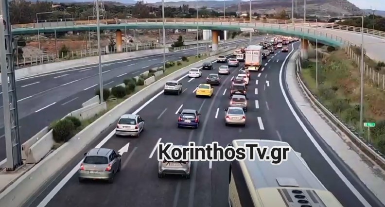 Μεγάλη ταλαιπωρία για χιλιάδες οδηγούς στην Εθνική Οδό Αθηνών ...