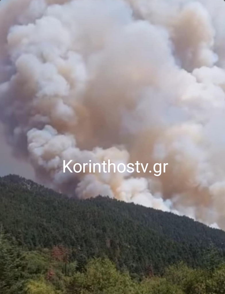 Κόλαση φωτιάς στην ορεινή Κορινθία - Εκκενώθηκαν Καστανιά και Λαύκα ...